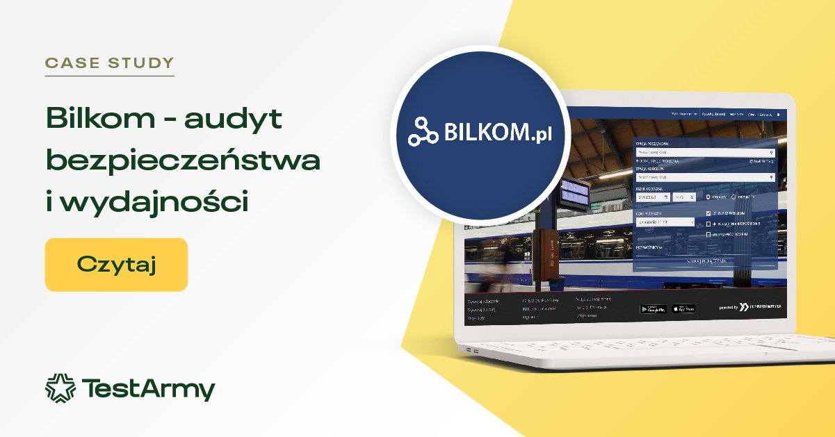 Audyt wydajności systemu Bilkom - Testarmy Group